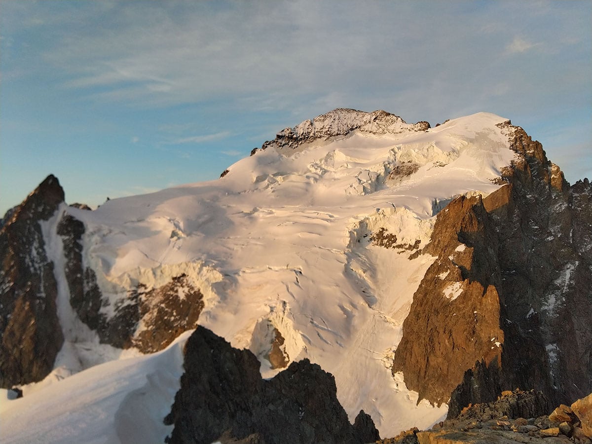 Alpinisme et parapente, Roche Faurio et Pic du Glacier d’Arsine (Ecrins)